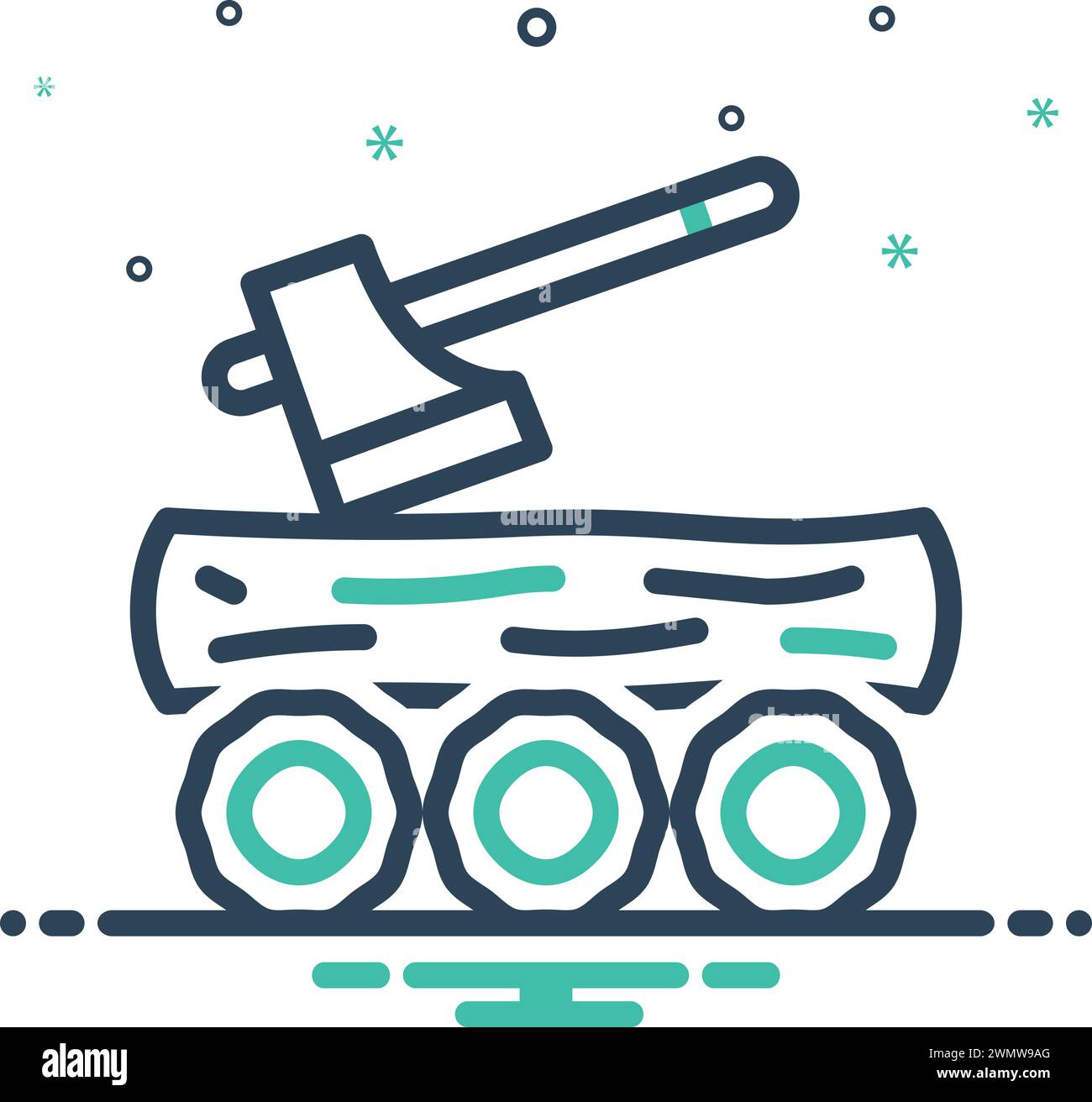Icon for logged,lumber Stock Vector Image & Art - Alamy