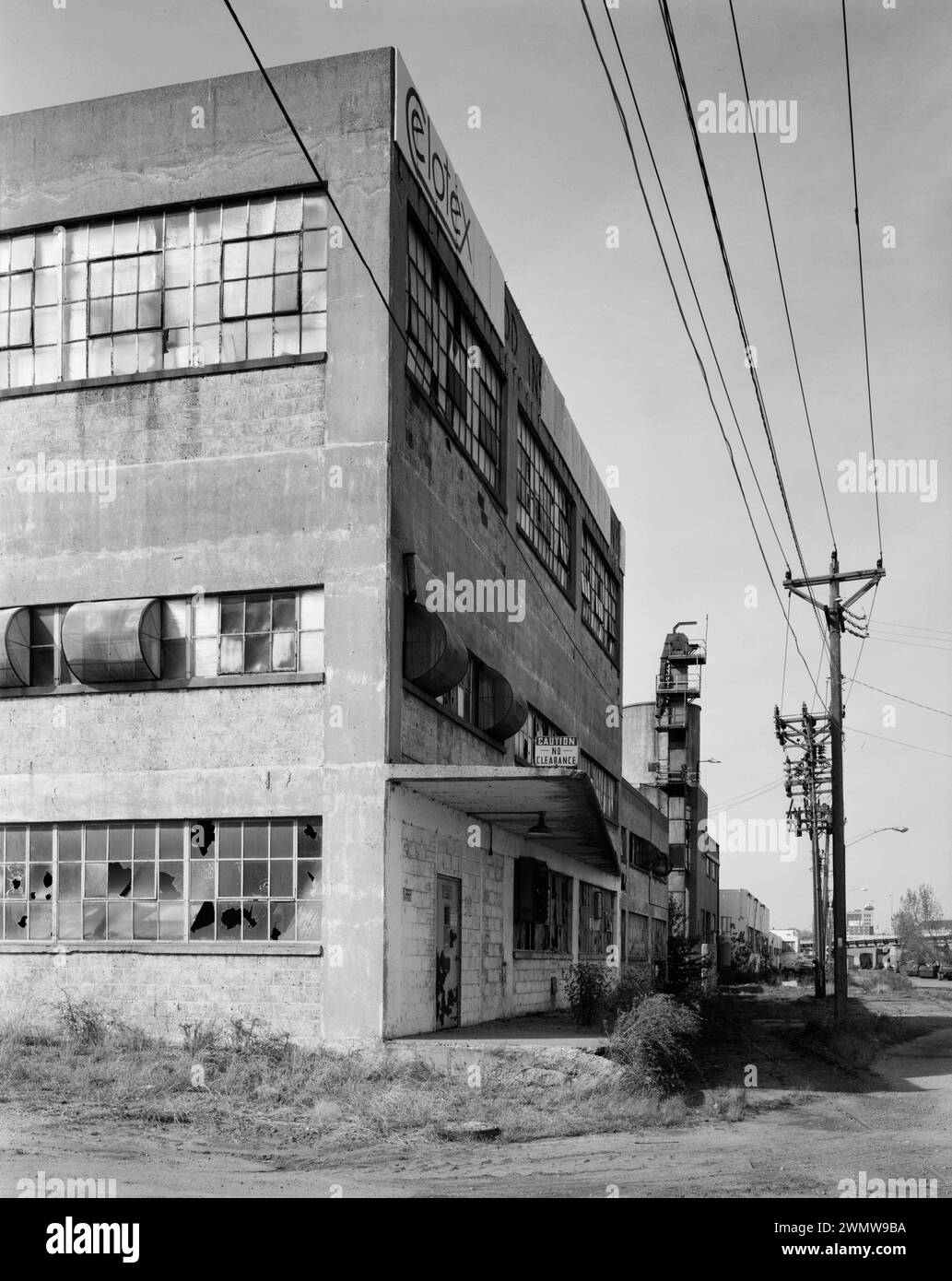 Factory Complex with Digester House in left foreground. View to ...