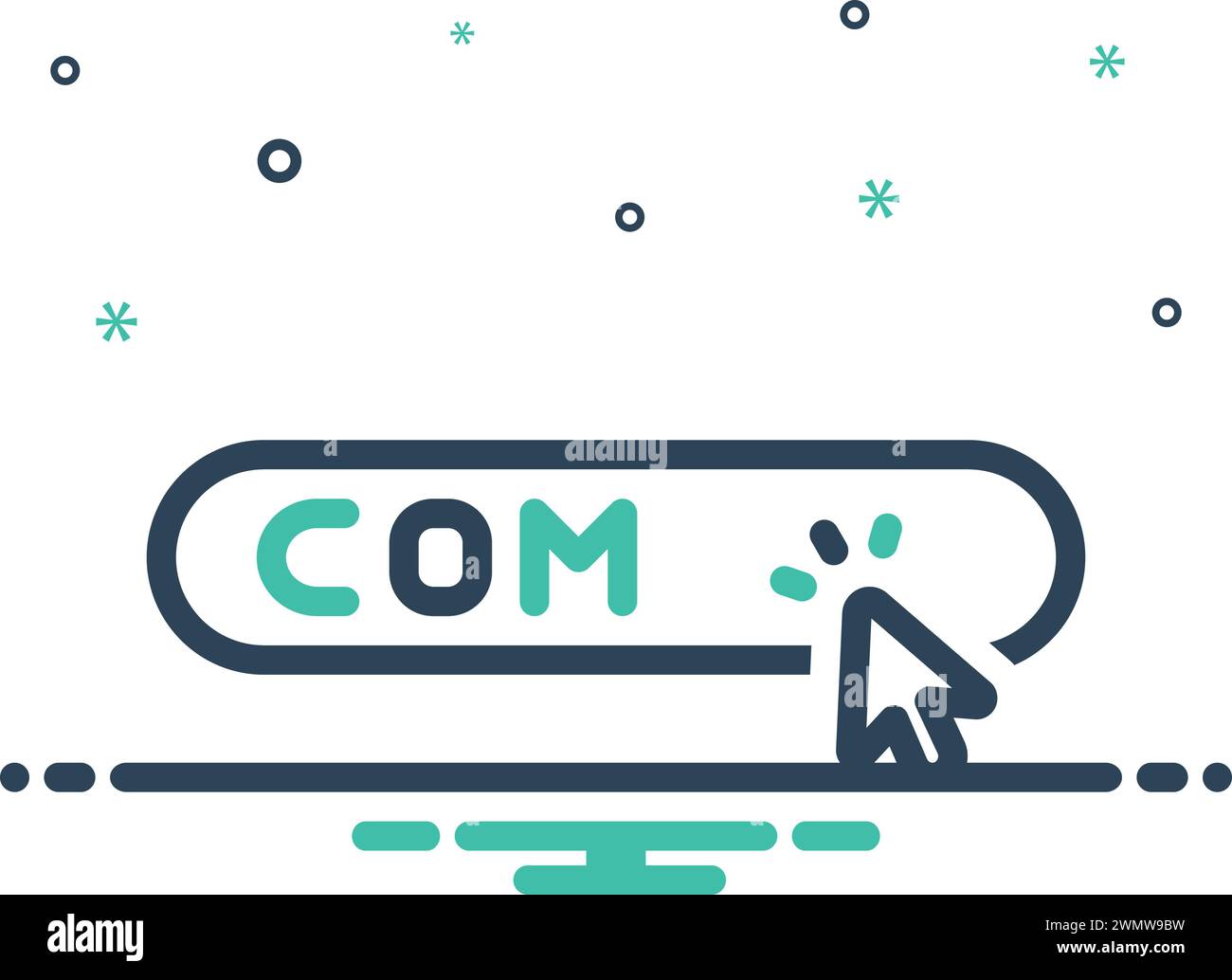 Icon for com,domain Stock Vector Image & Art - Alamy