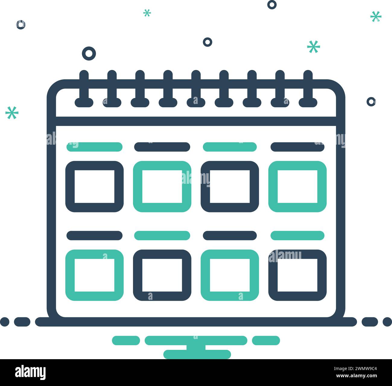 Months calendar hi-res stock photography and images - Alamy