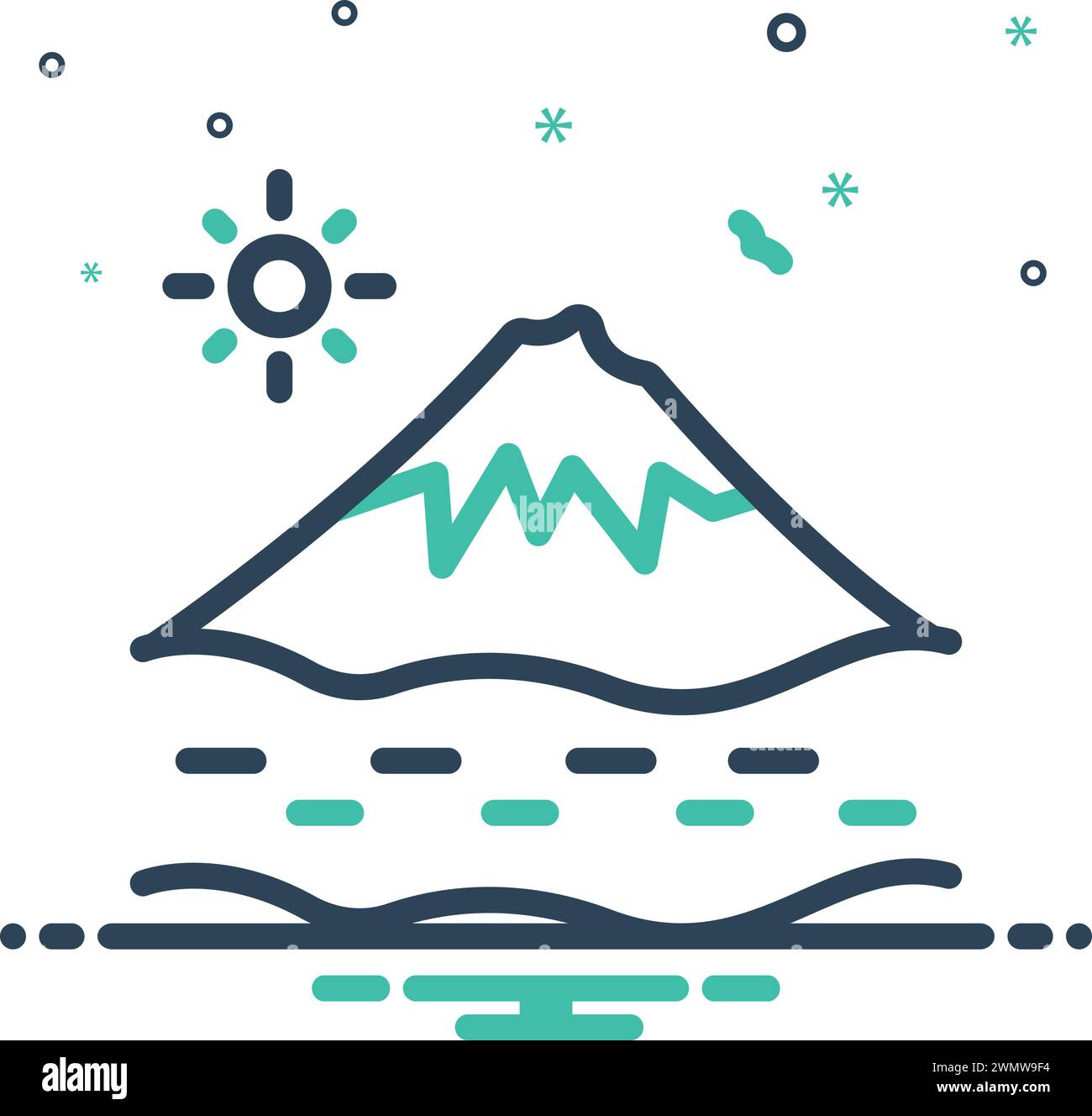 Mount fuji sign Stock Vector Images - Alamy