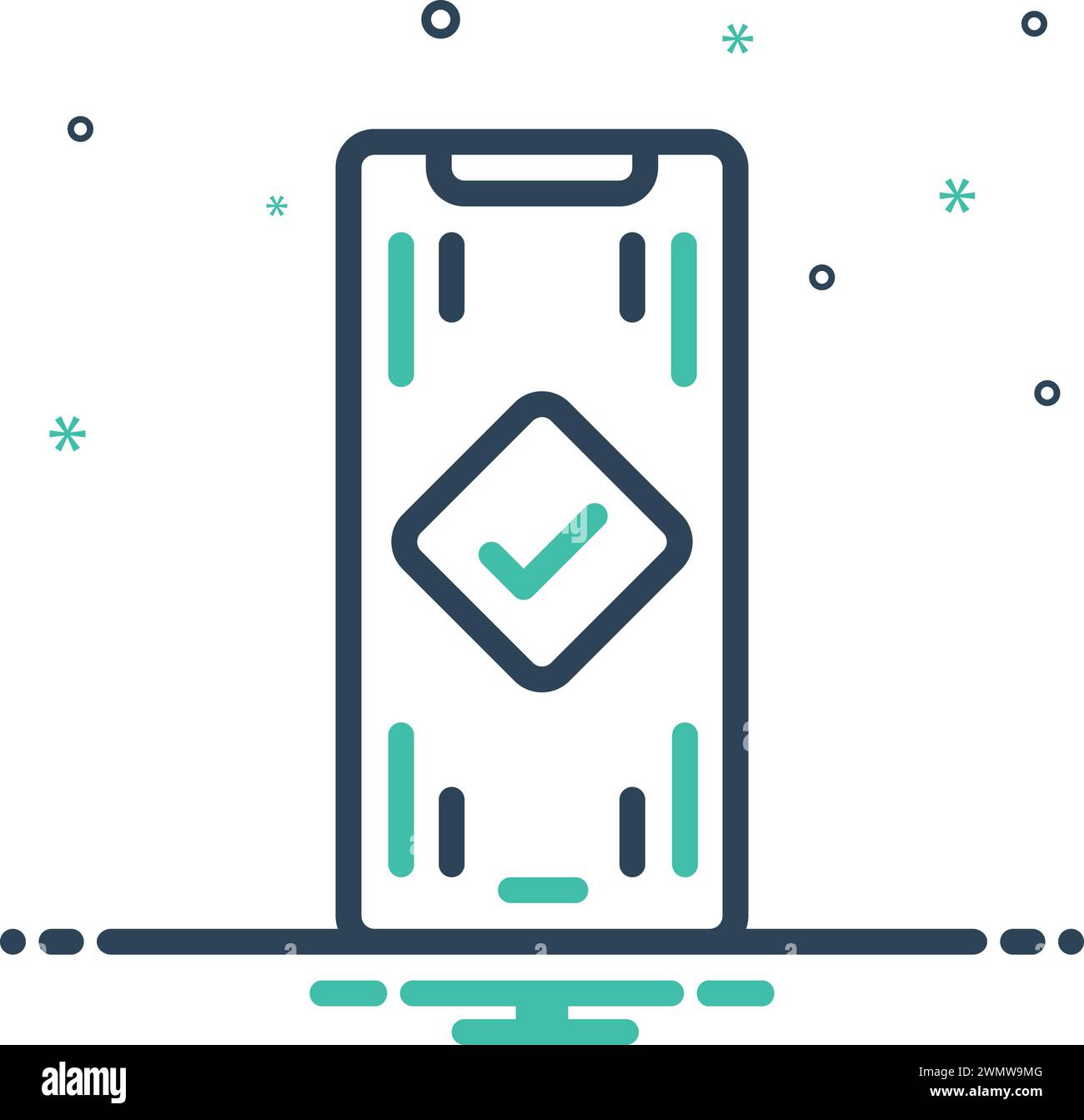 Icon for completed,absolute Stock Vector Image & Art - Alamy