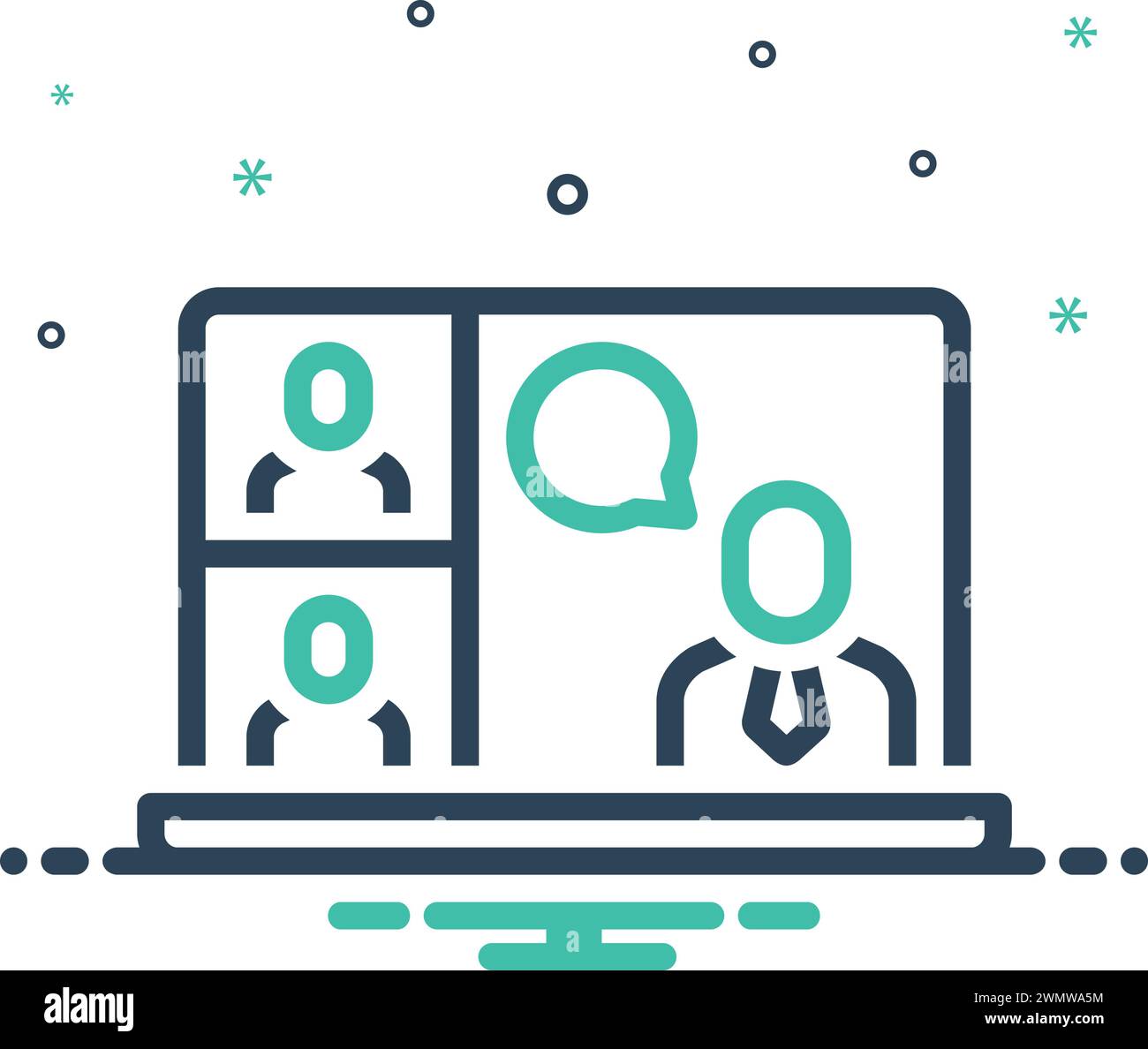 Icon for conferencing,meeting Stock Vector Image & Art - Alamy