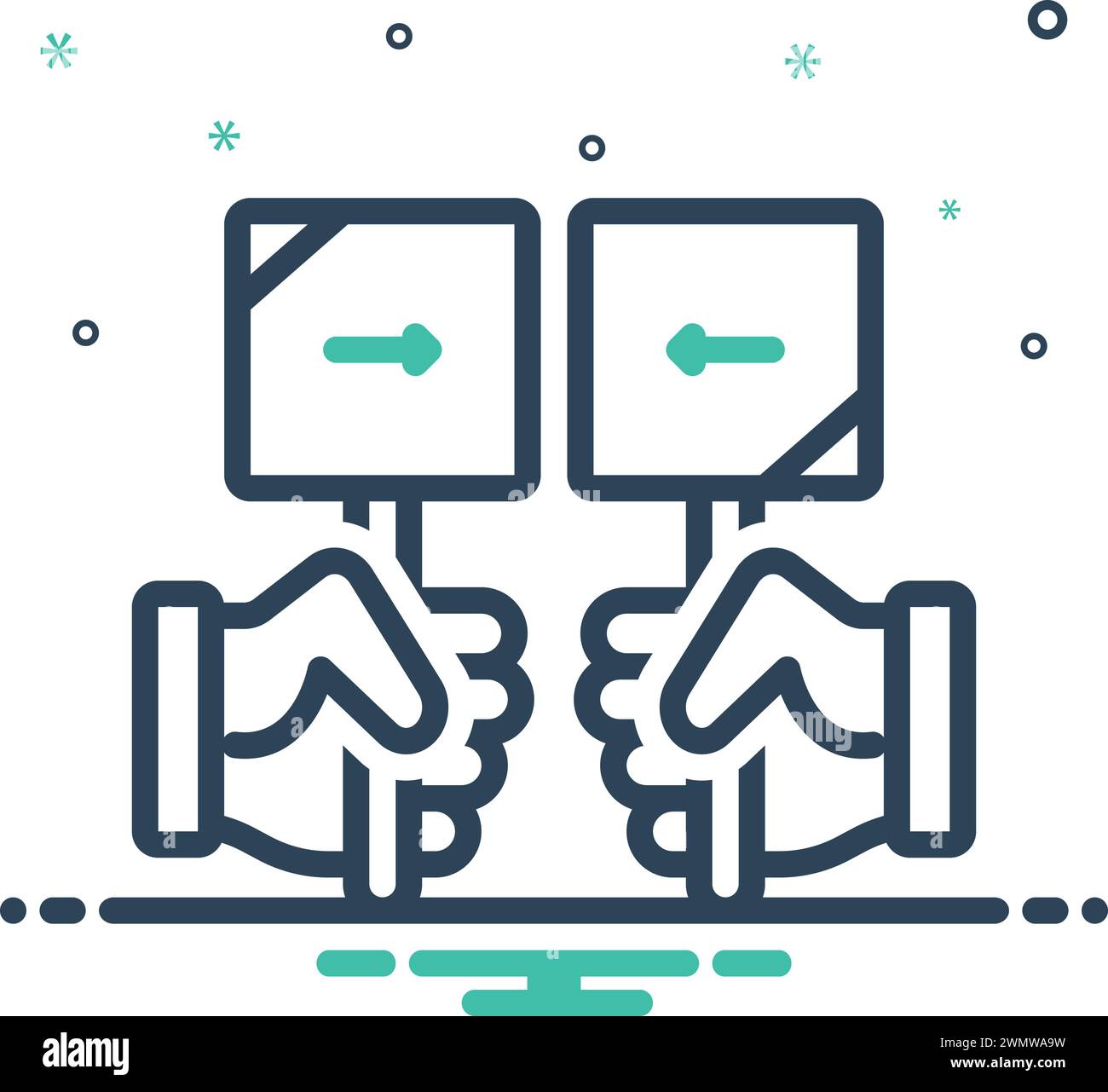 Opposed Stock Vector Images - Alamy
