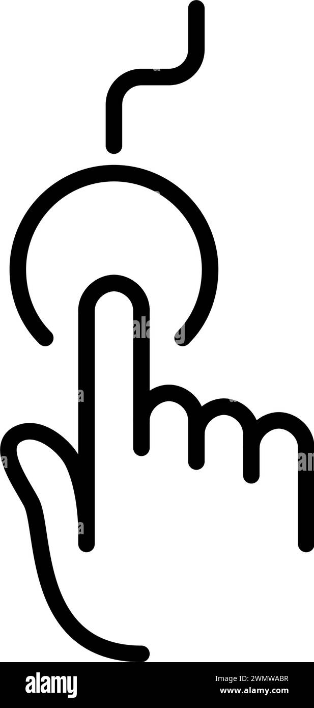 Usb powered fingerprint reader device. Pixel perfect vector icon Stock ...