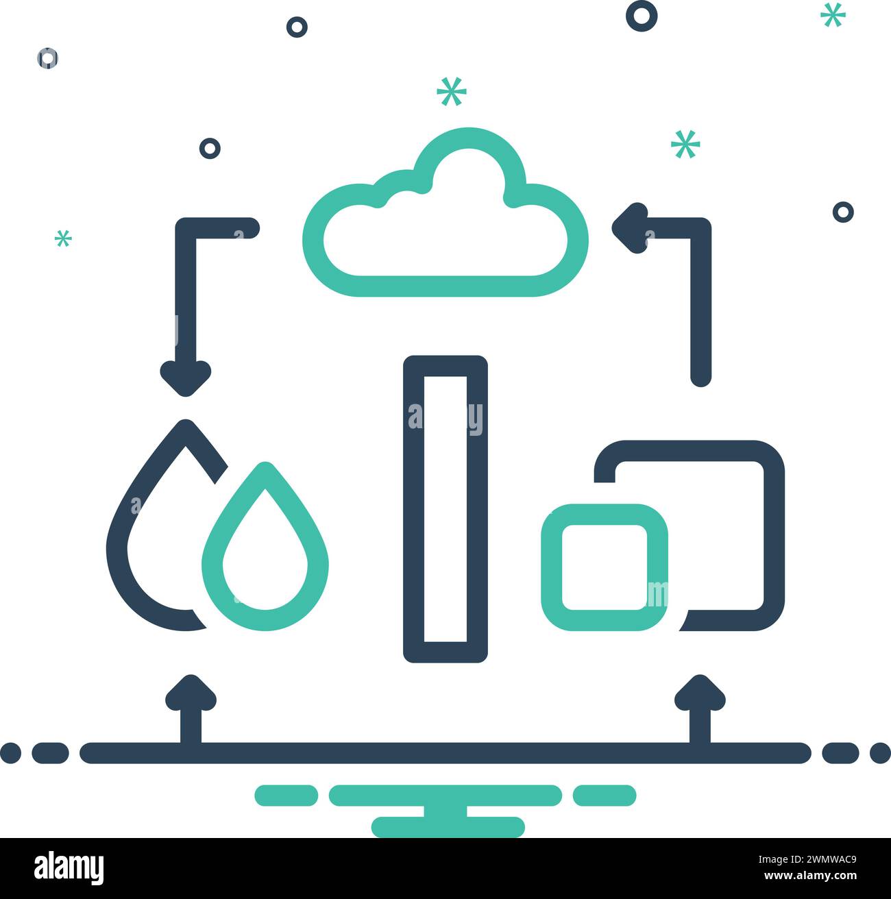 Condensation symbol Cut Out Stock Images & Pictures - Alamy