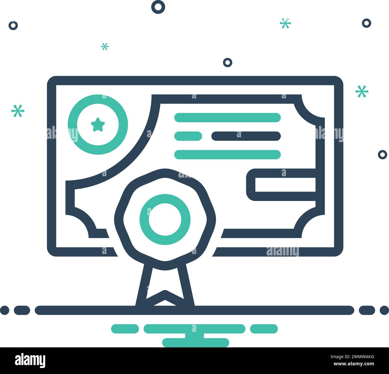 Authorization certificates Stock Vector Images - Alamy