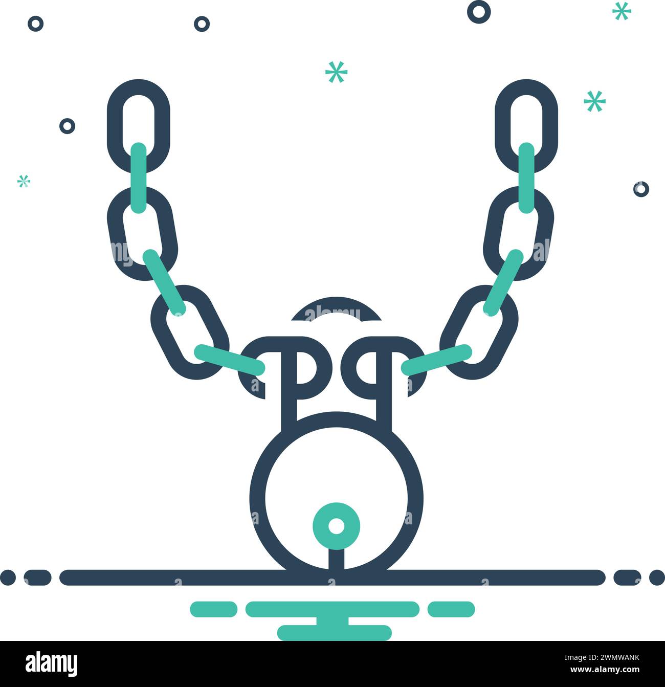 Lock and chains Stock Vector Images - Alamy