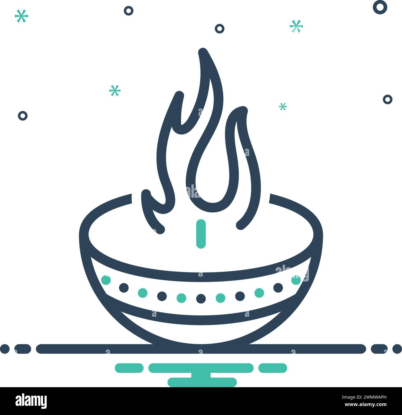Flame burning lit Stock Vector Images - Alamy