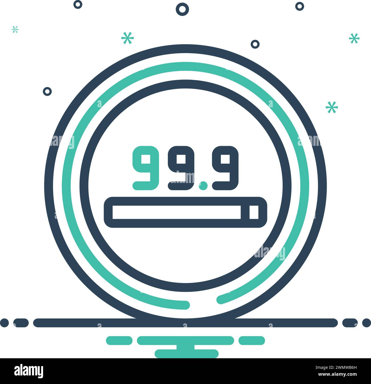 Icon for almost,nearly Stock Vector Image & Art - Alamy