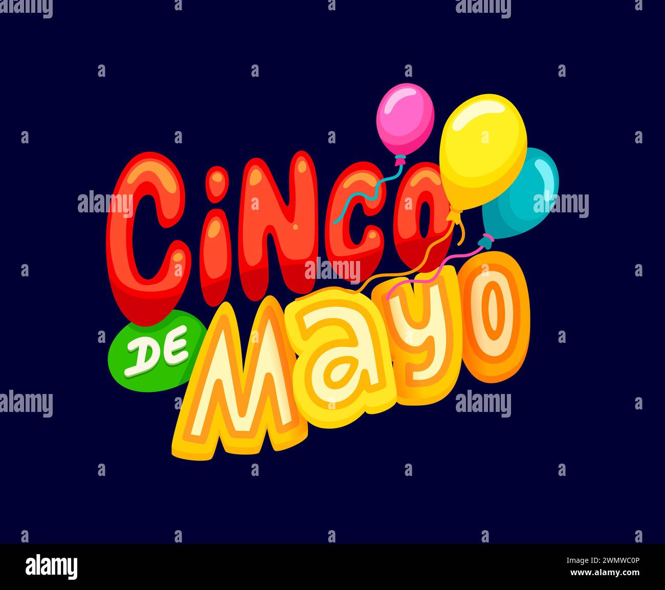 Cinco de mayo Mexican holiday quote. Vector festive Mexican-inspired ...