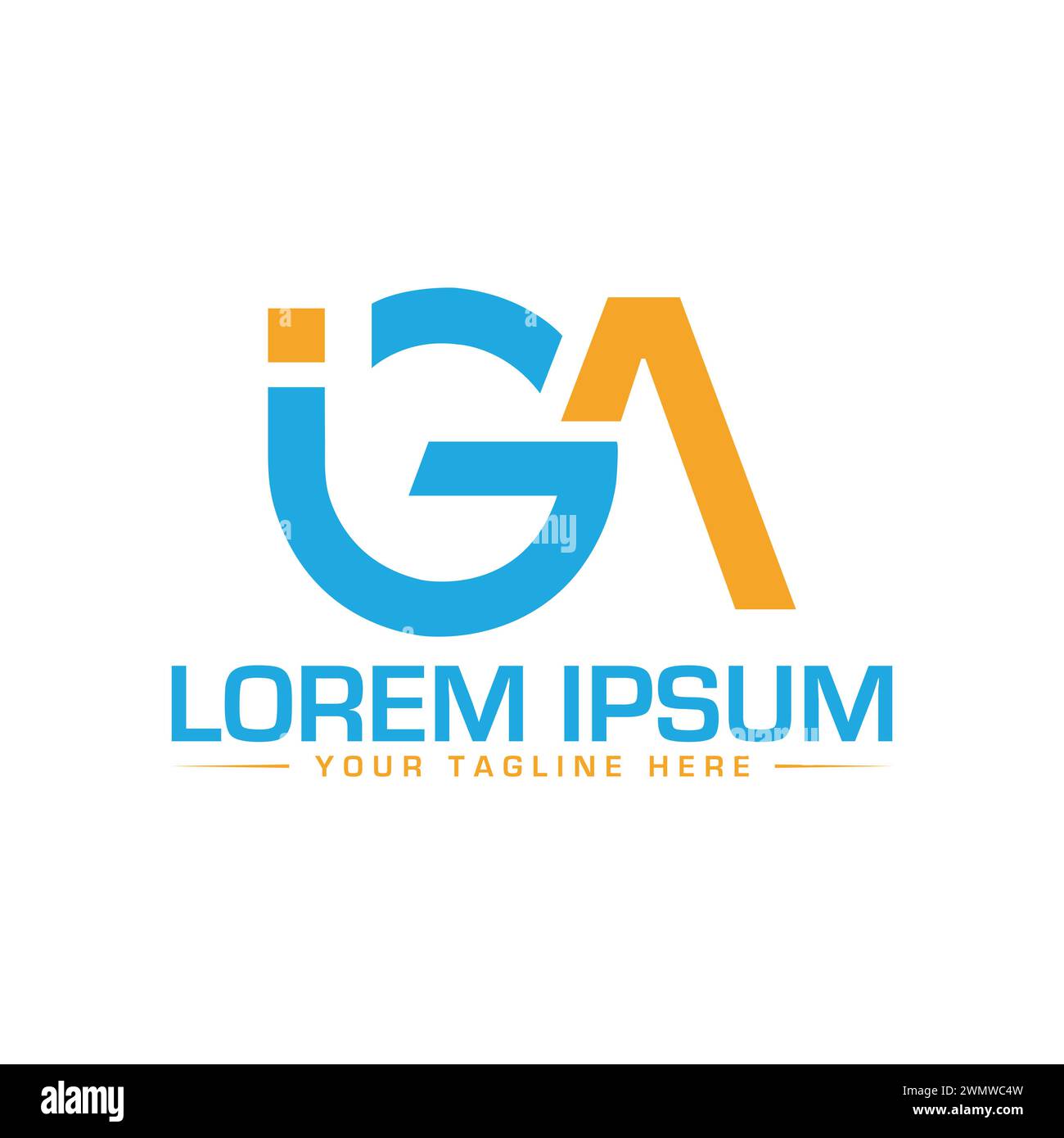 IGA Logo Design Stock Vector Image & Art - Alamy