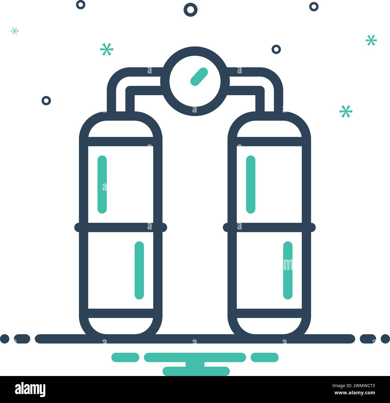 Gas cylinder Stock Vector Images - Alamy