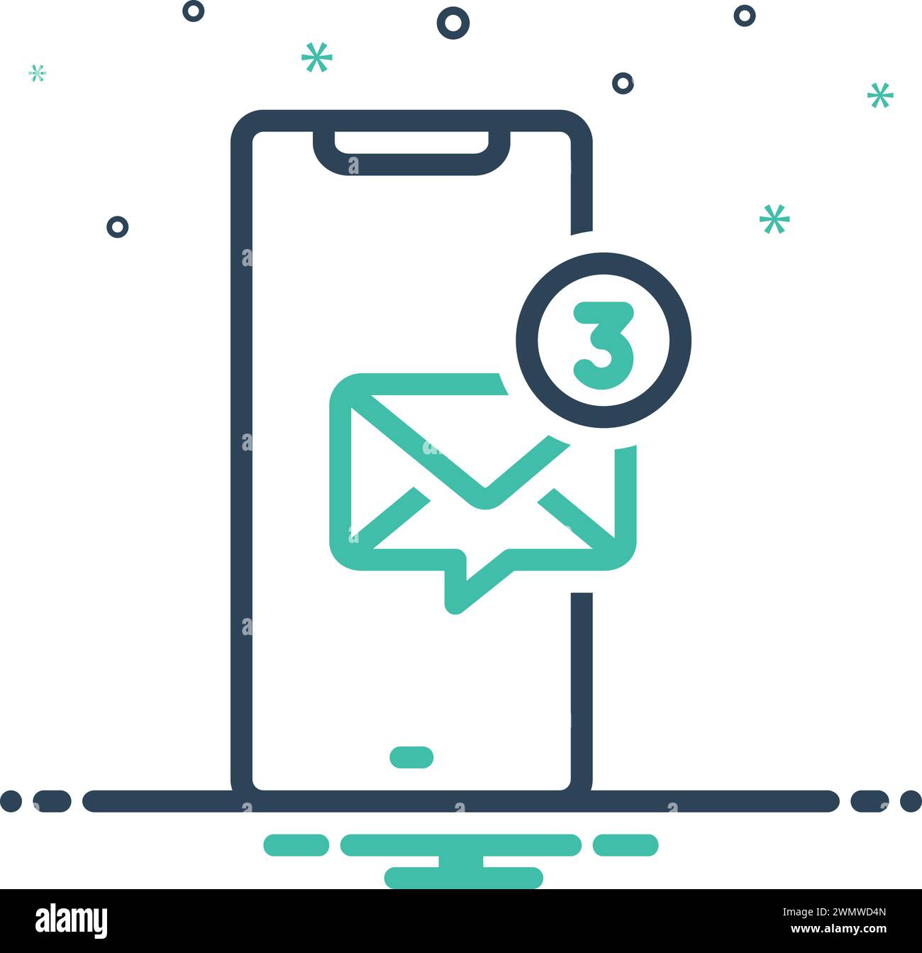 Icon for messages,intimation Stock Vector Image & Art - Alamy