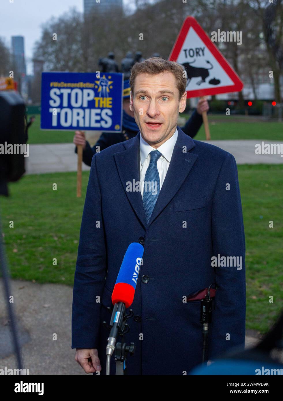 London, England, UK. 28th Feb, 2024. Policing Minister CHRIS PHILP is ...