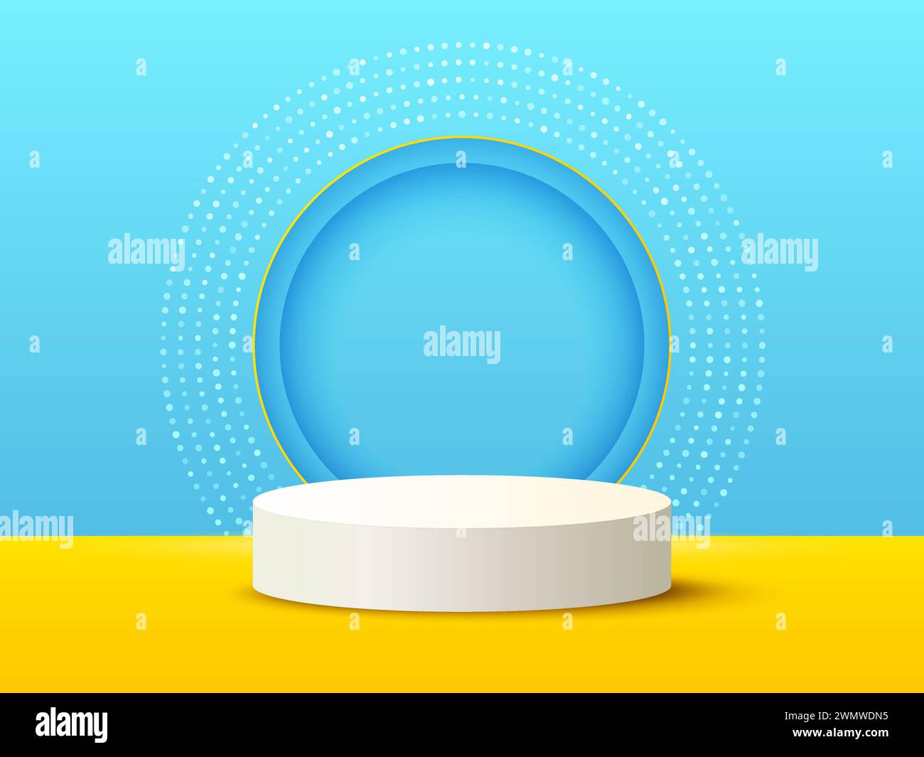 3d cylinder podium pedestal. Product display background. Abstract stage ...