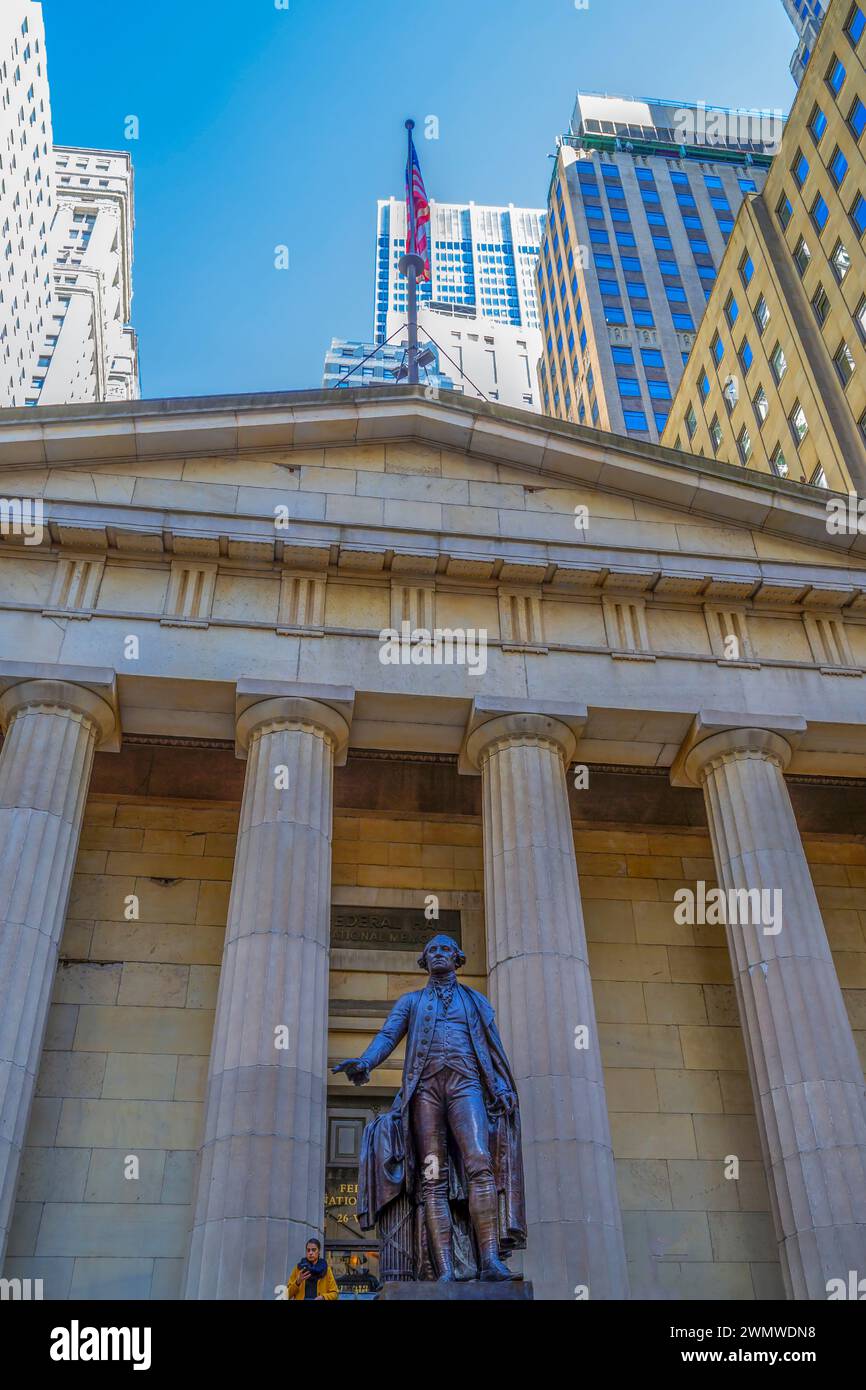 New York, USA - March 9, 2020: Federal Hall National Memorial (New York ...