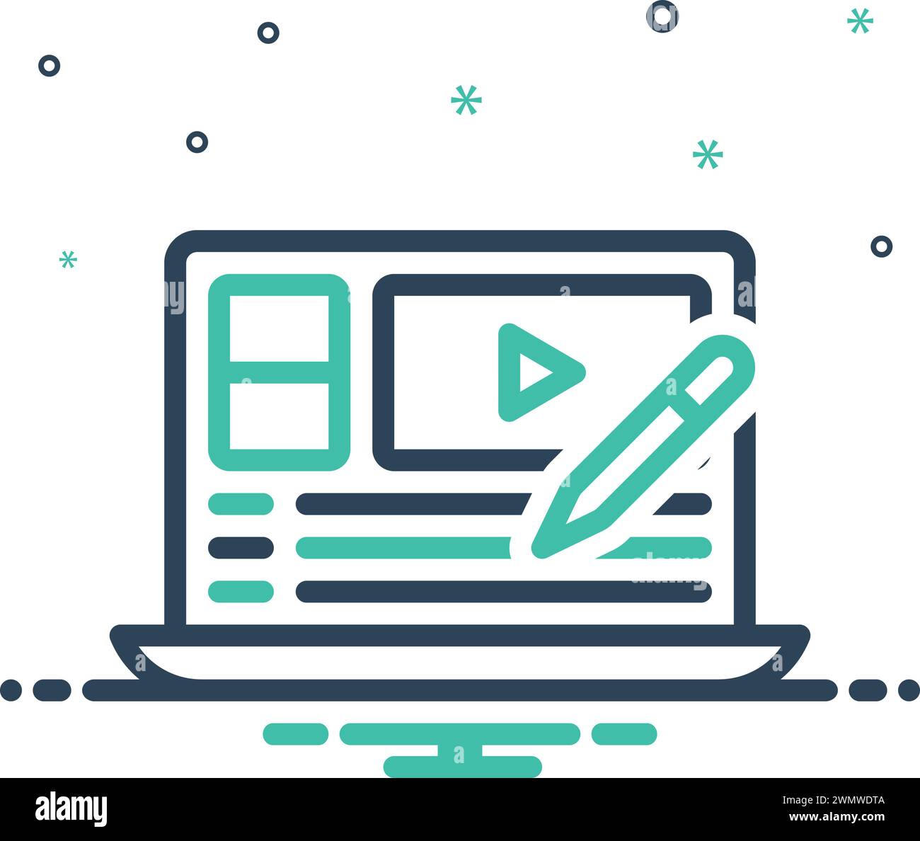 Icon for edited,modified Stock Vector Image & Art - Alamy