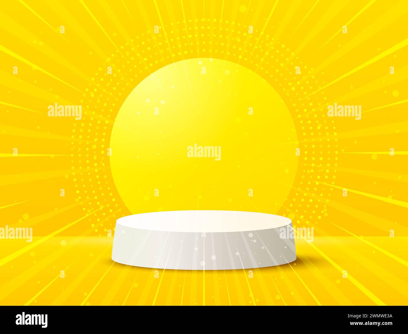 3d cylinder podium, winner pedestal. Product display background ...