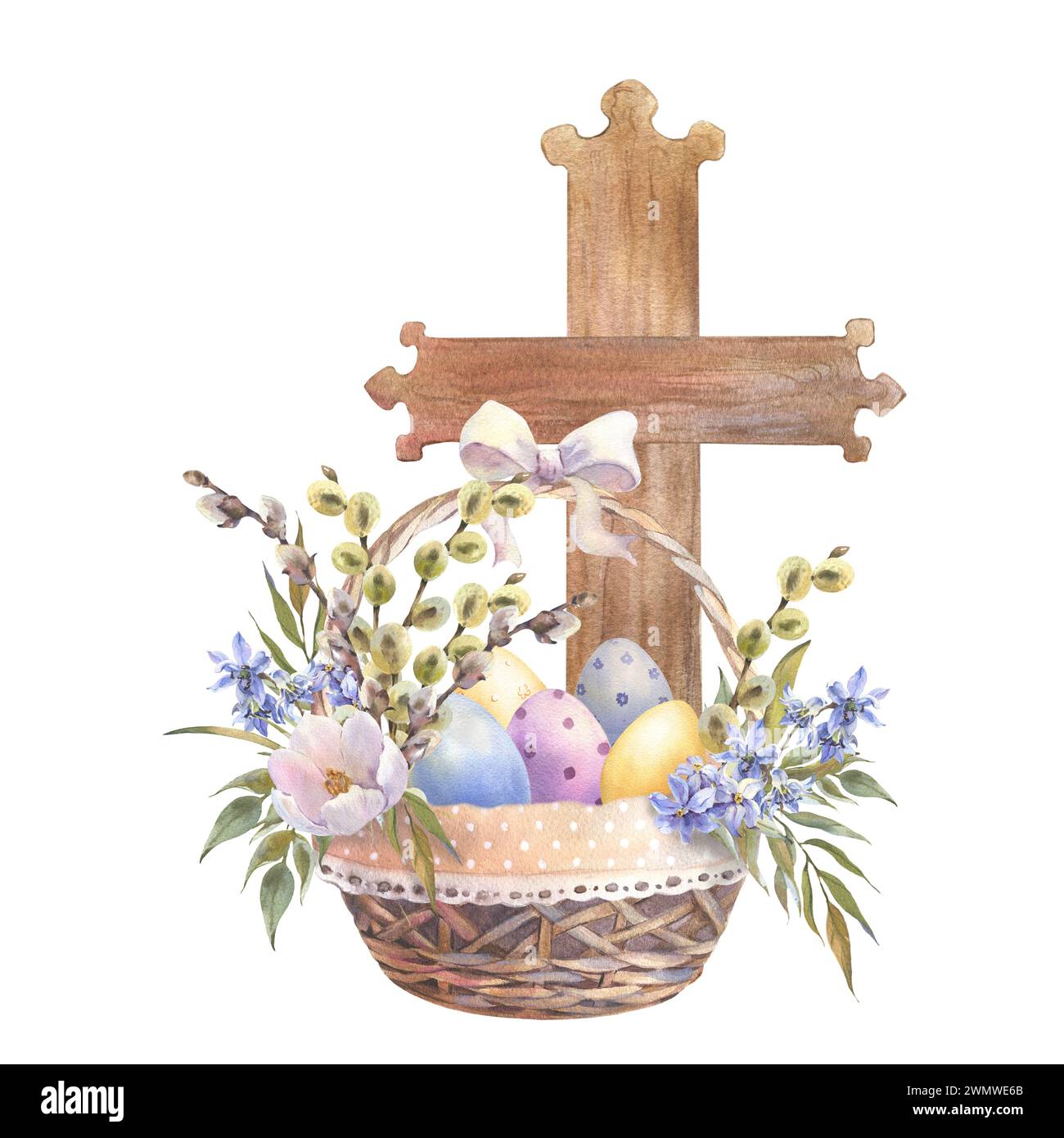 easter basket drawing
