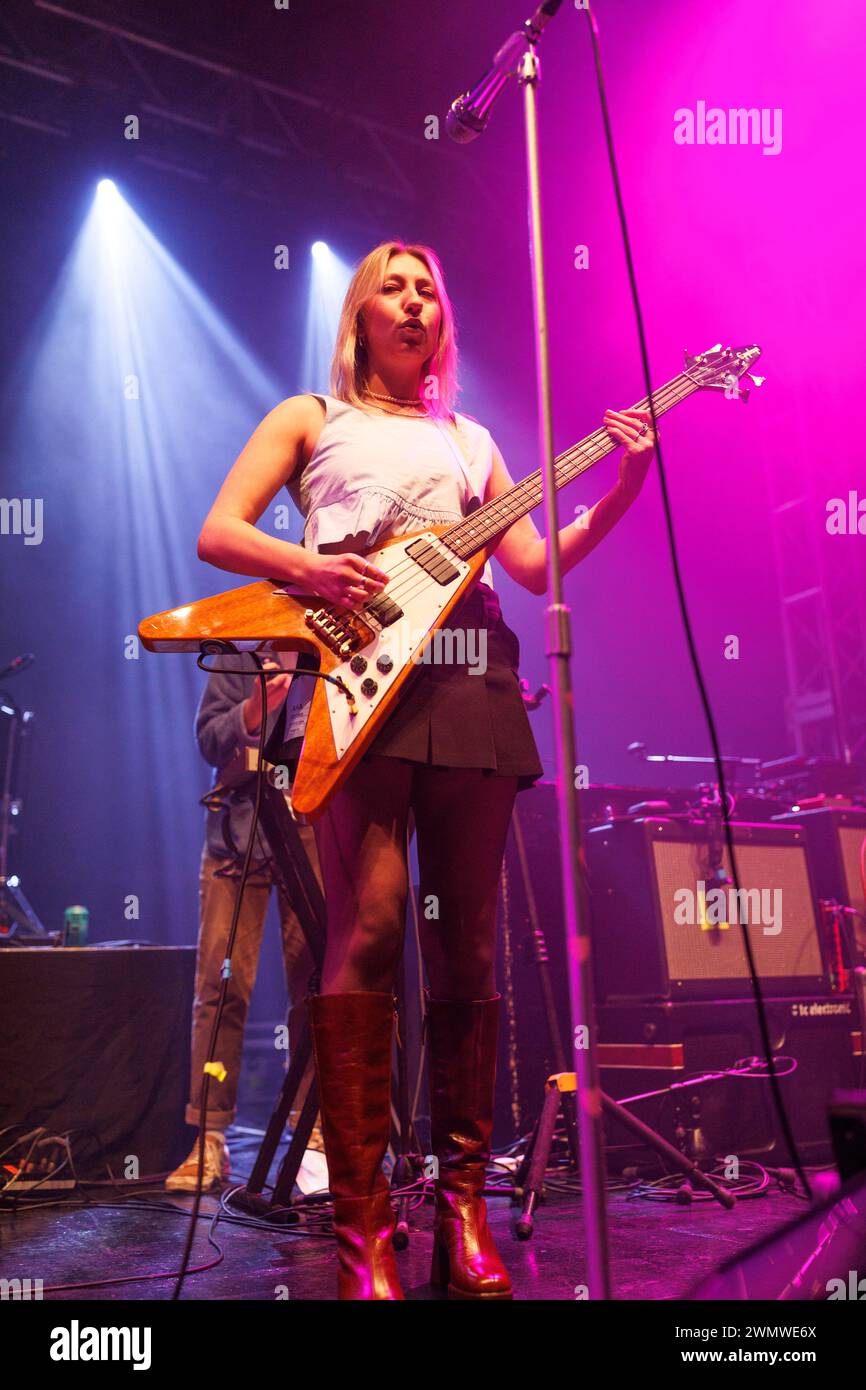 O2 Academy Leeds, UK. 27 February, 2024. Jessica Eastwood of Coach ...