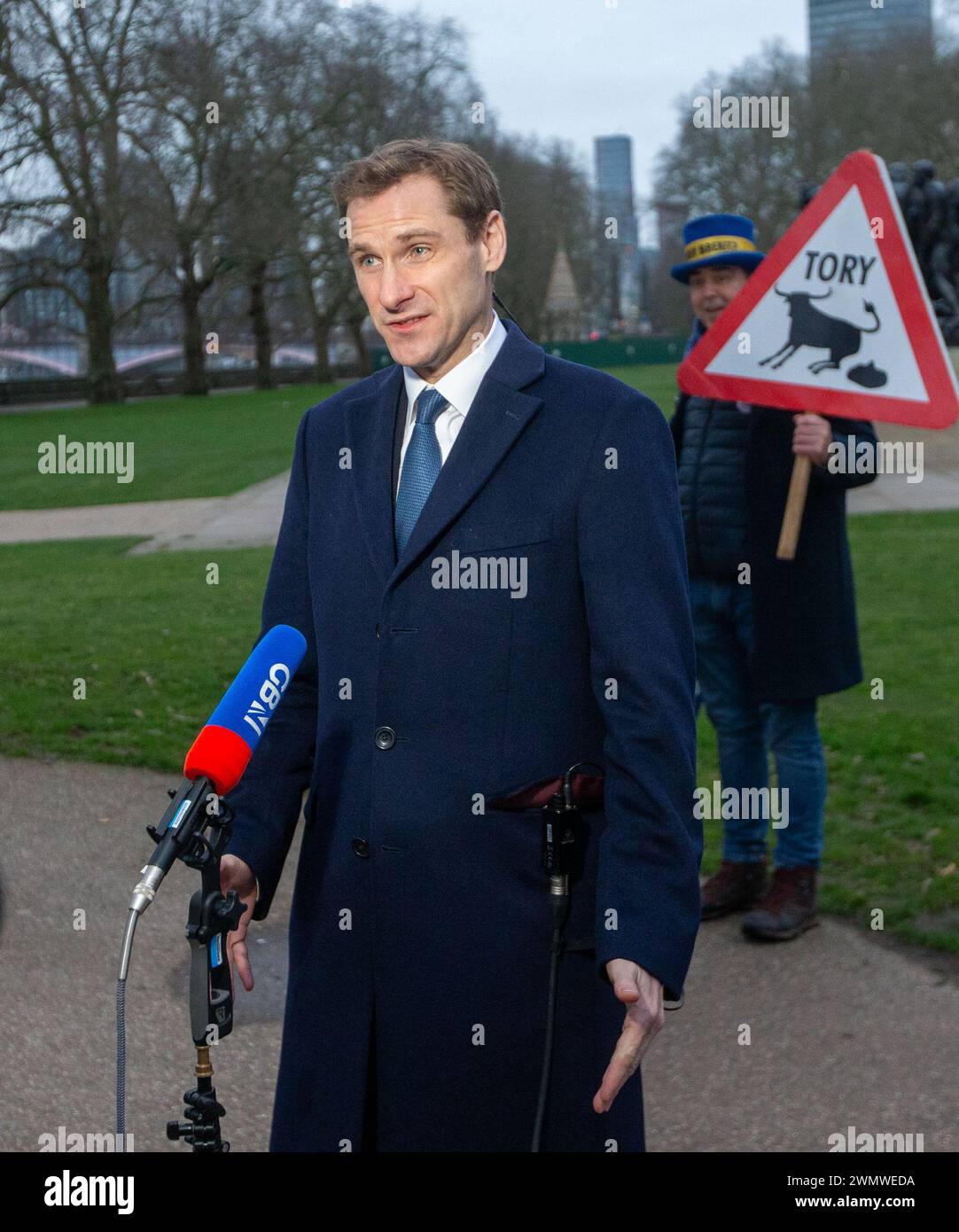 London, England, UK. 28th Feb, 2024. Policing Minister CHRIS PHILP is ...