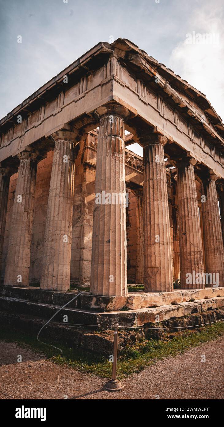An ancient Greek temple in Athens, showcasing the history, philosophy ...