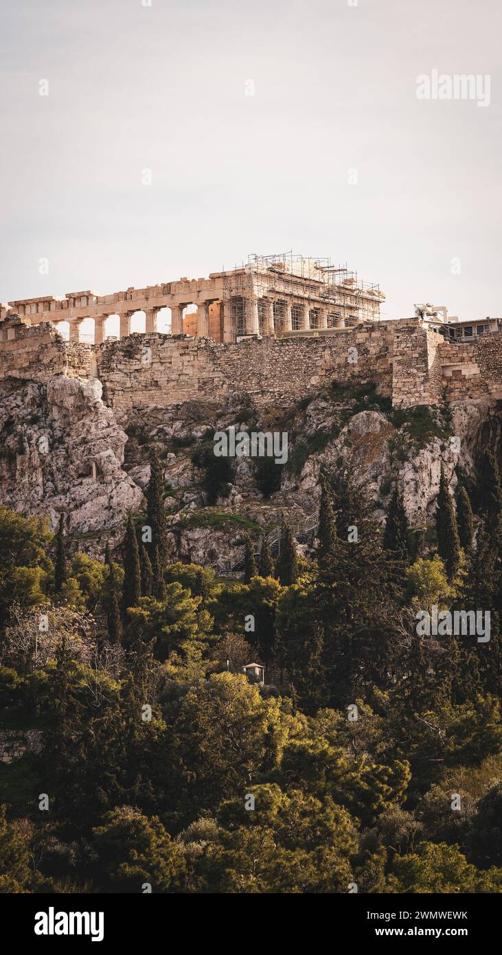 A Greek temple in Athens, showcasing the history, philosophy, and mythology of ancient Greece ...