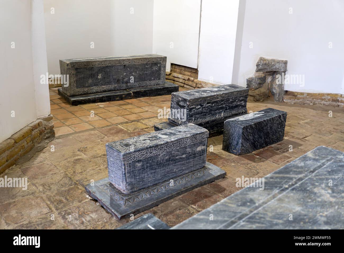 A traditional Muslim family burial inside a single crypt Stock Photo - Alamy