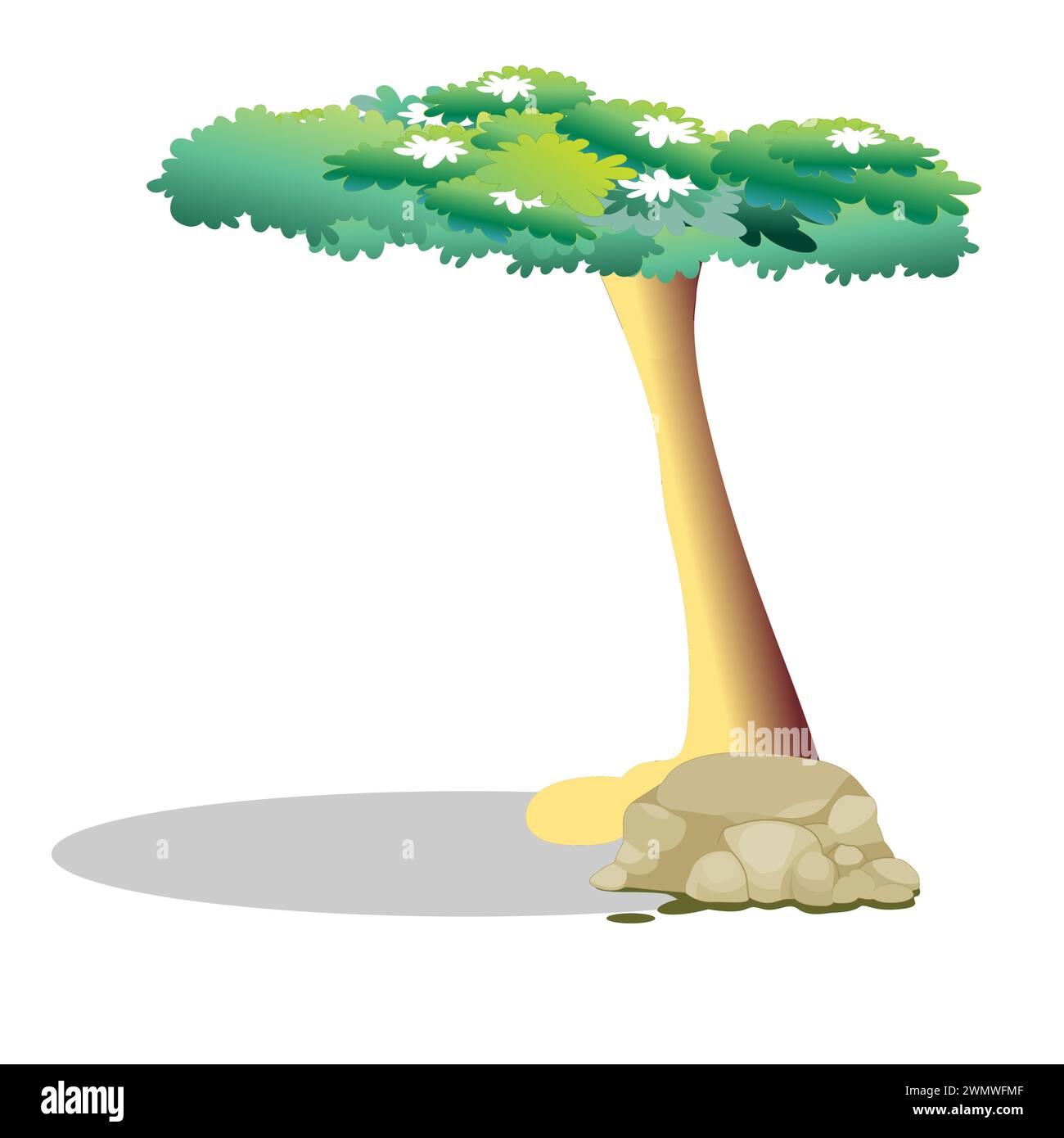 Realistic tree hi-res stock photography and images - Alamy