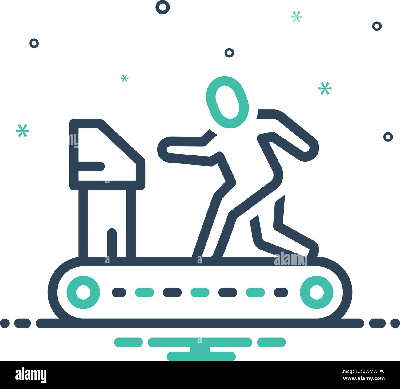 Treadmill logo hi-res stock photography and images - Alamy