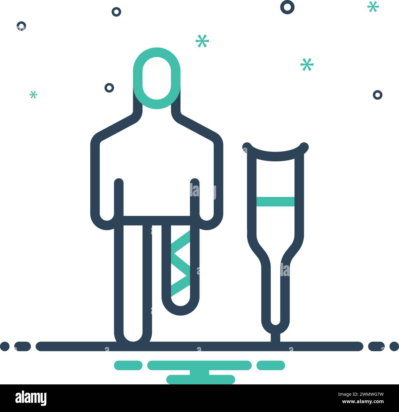 Icon for able,amputated Stock Vector Image & Art - Alamy