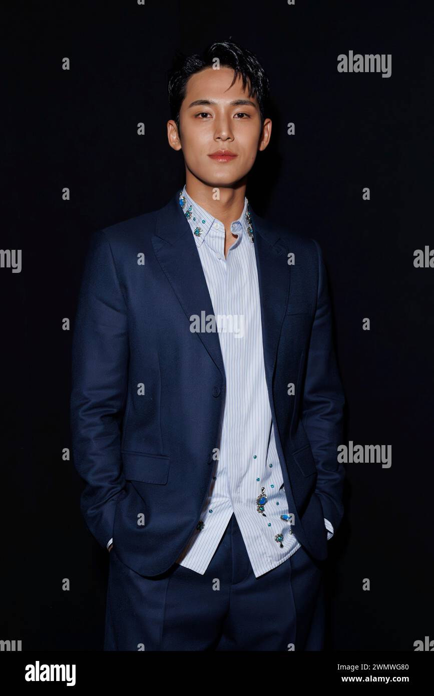 Mingyu attends the Christian Dior Fall/Winter 2024-2025 ready-to-wear ...