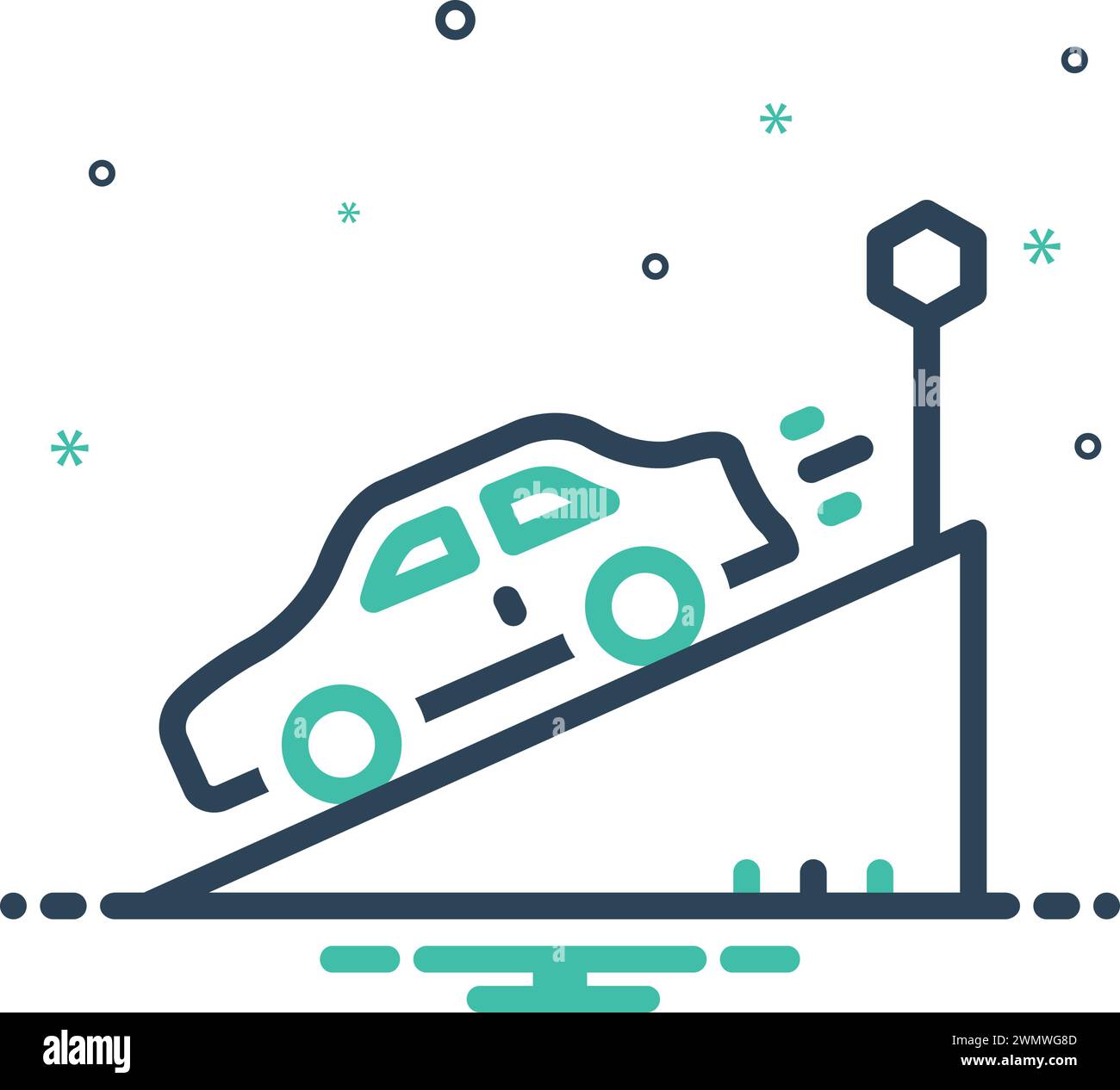 Icon for fall,car fall Stock Vector Image & Art - Alamy