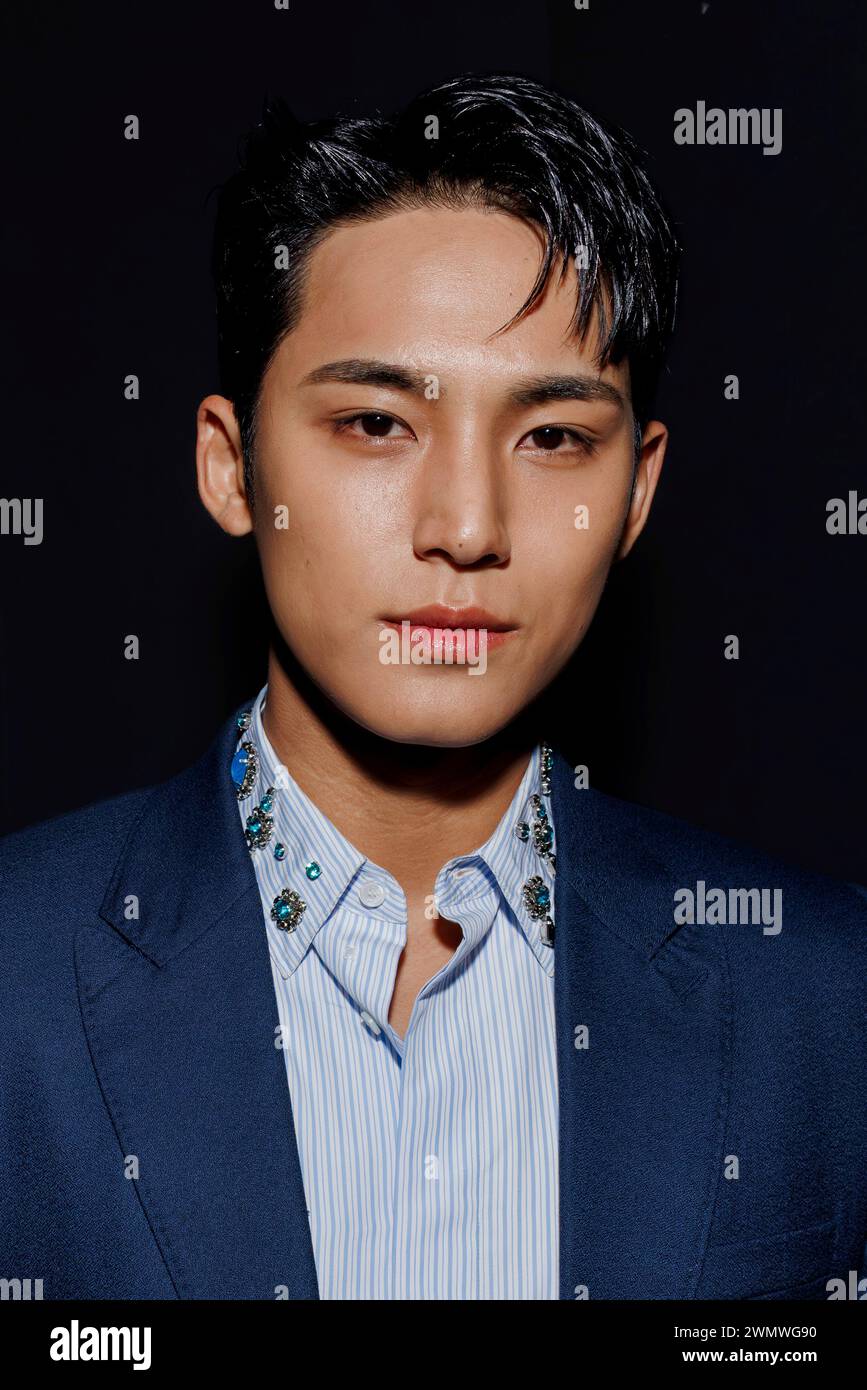 Mingyu attends the Christian Dior Fall/Winter 2024-2025 ready-to-wear collection presented ...