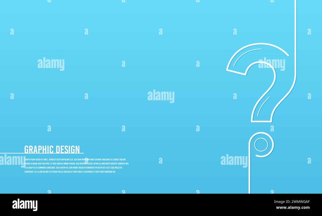 Question mark icon. Quiz symbol, FAQ sign and Help concept on blue ...