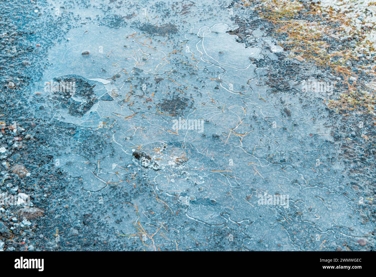 Frozen ice ground surface texture hi-res stock photography and images ...