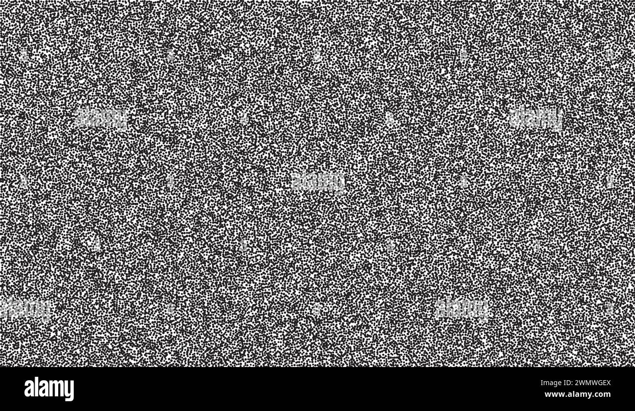 White noise pattern background. Black noise stipple dots. Abstract ...