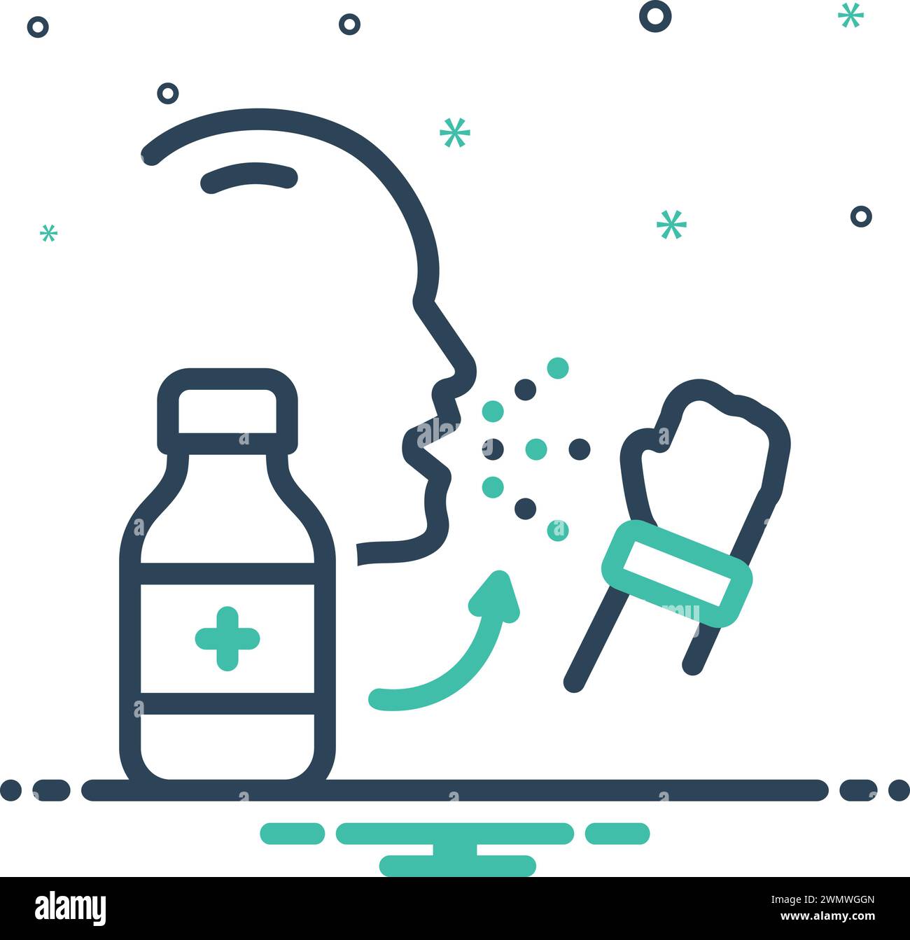Bottle cough medicine Stock Vector Images - Alamy