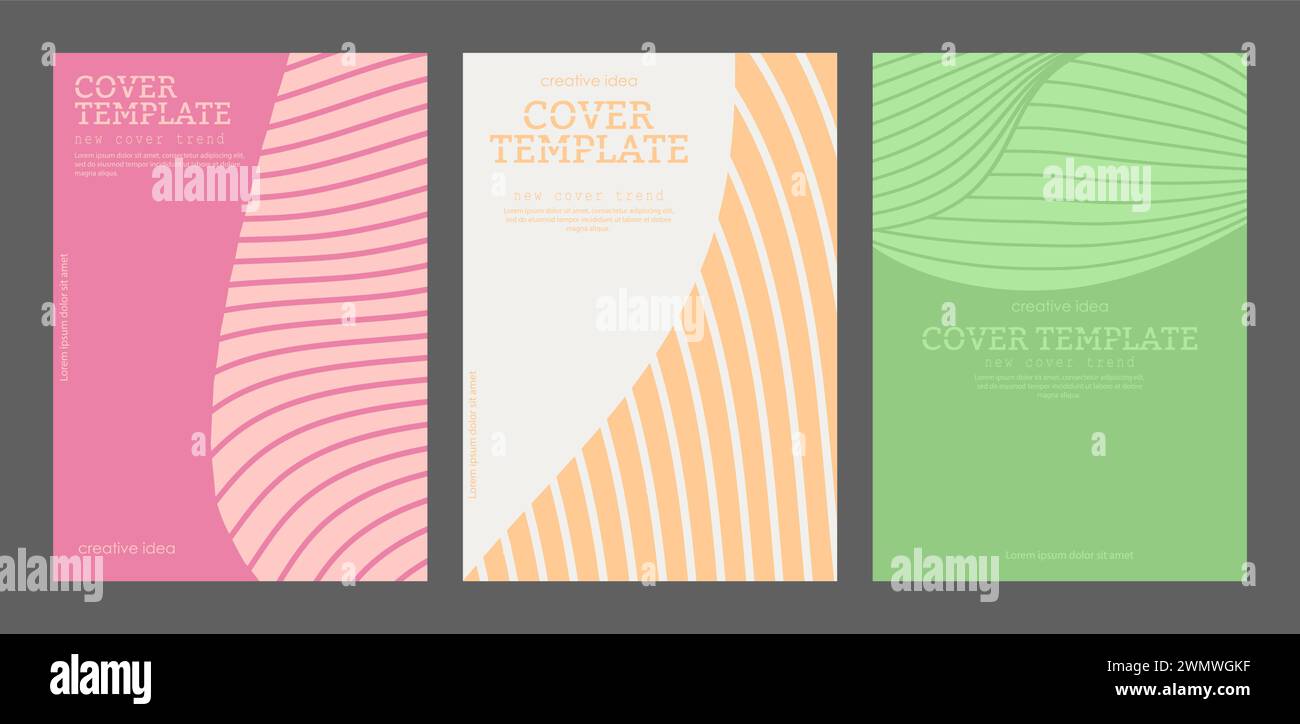 The design of the lines. A template for trending covers, banners ...