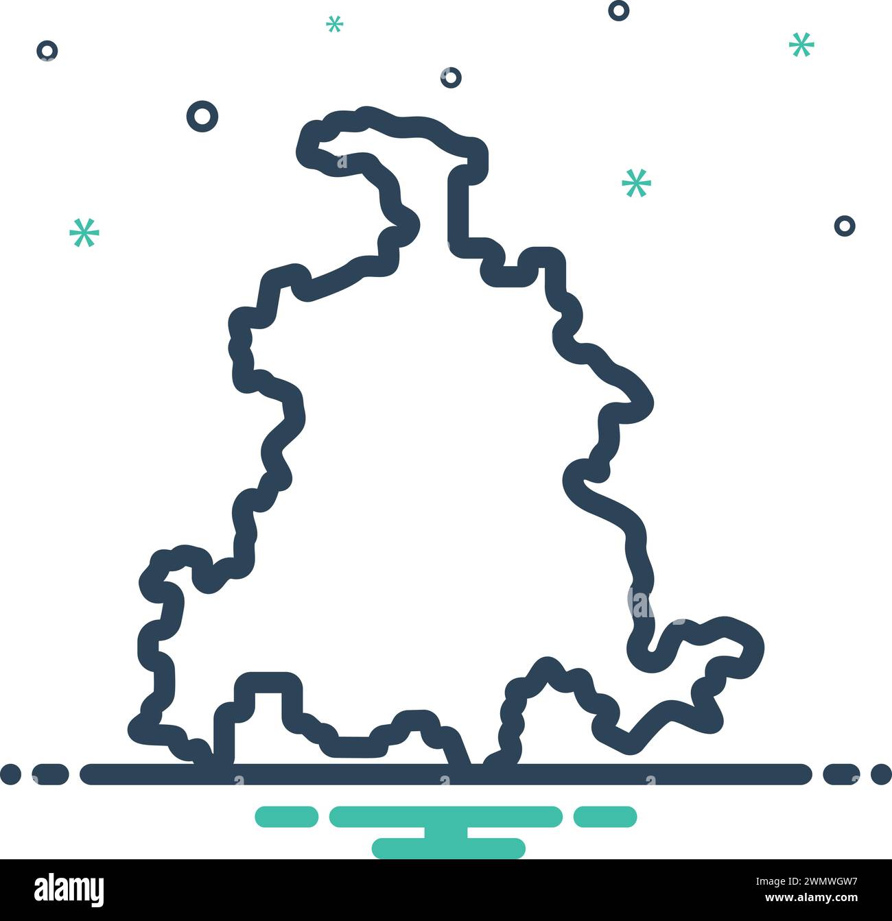 Dallas outline map hi-res stock photography and images - Alamy