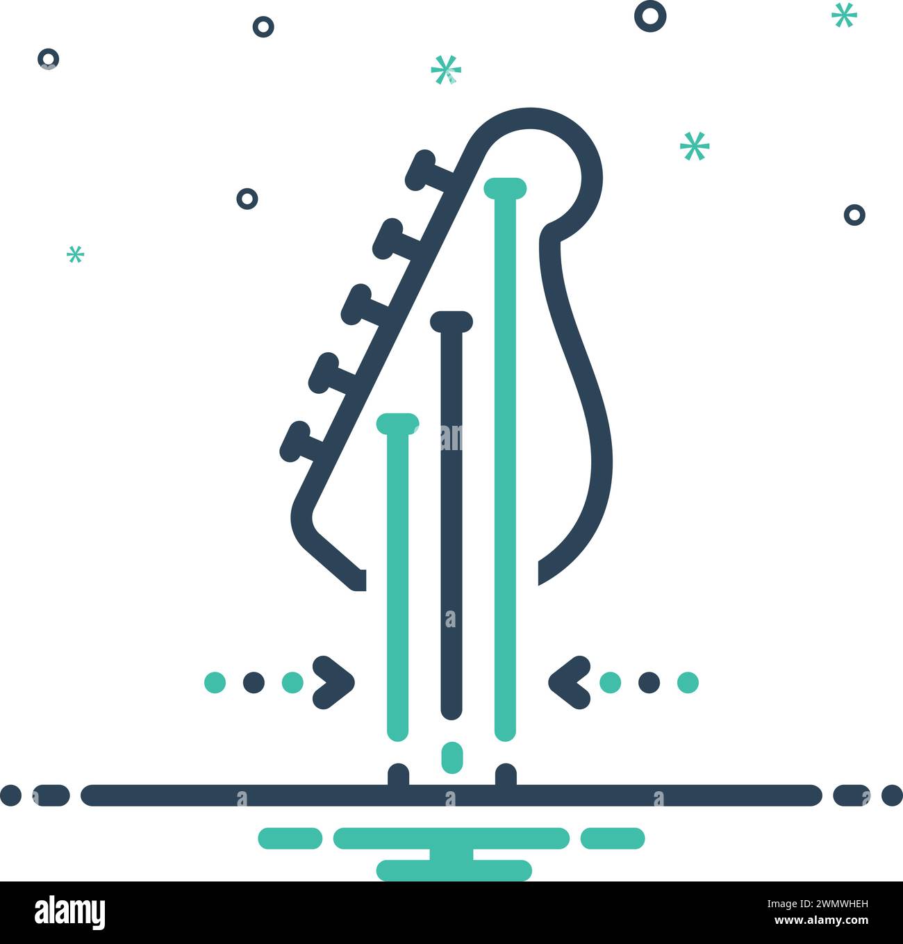 Vibrations of the strings Stock Vector Images - Alamy