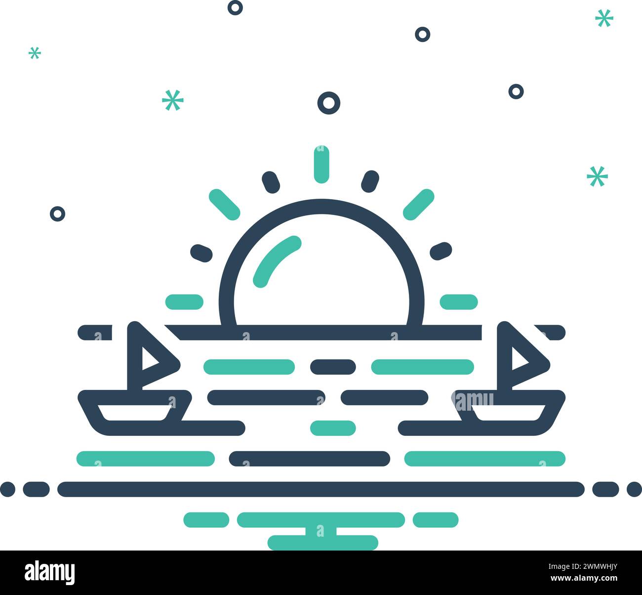 Dawn sunup daybreak Stock Vector Images - Alamy