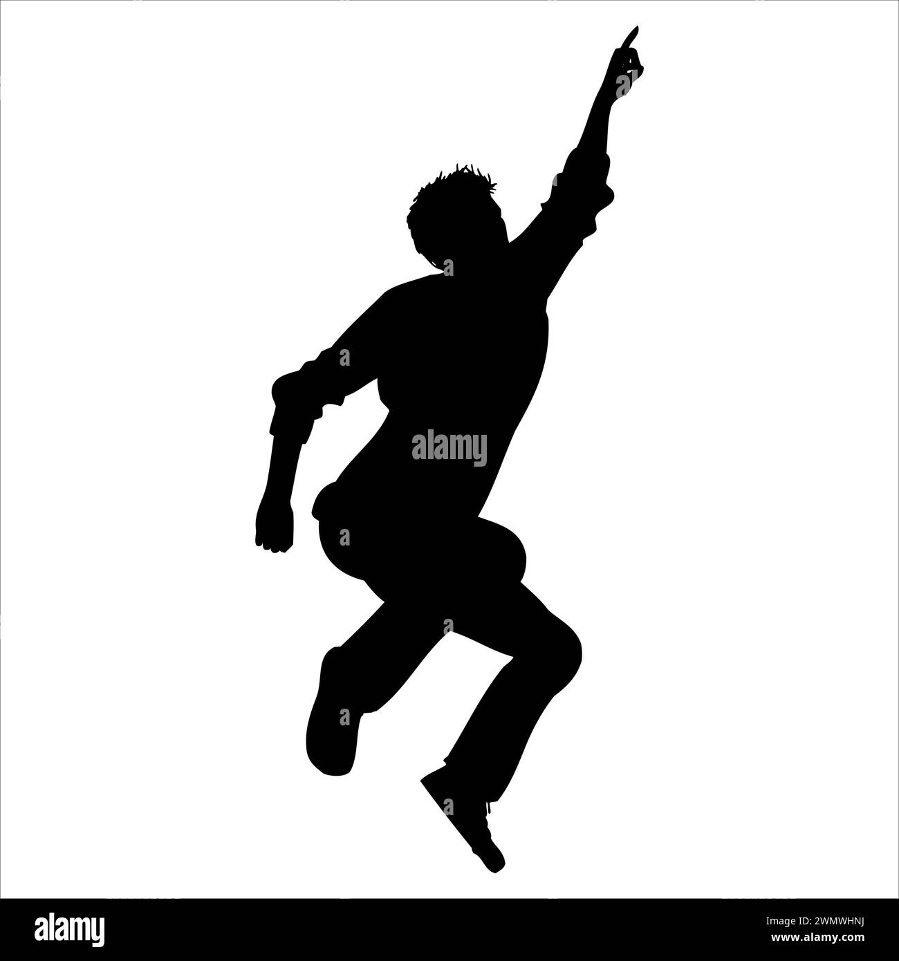art illustration design concept of silhouette human celebrate Stock ...