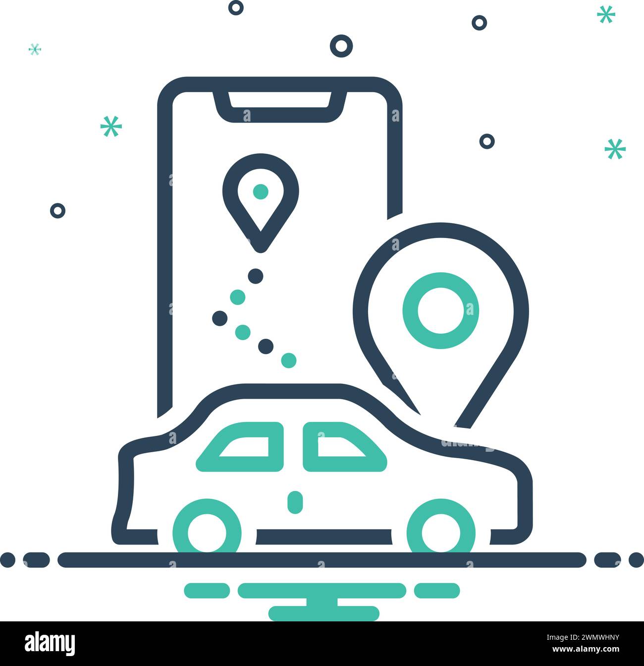 Icon for route,routing Stock Vector Image & Art - Alamy