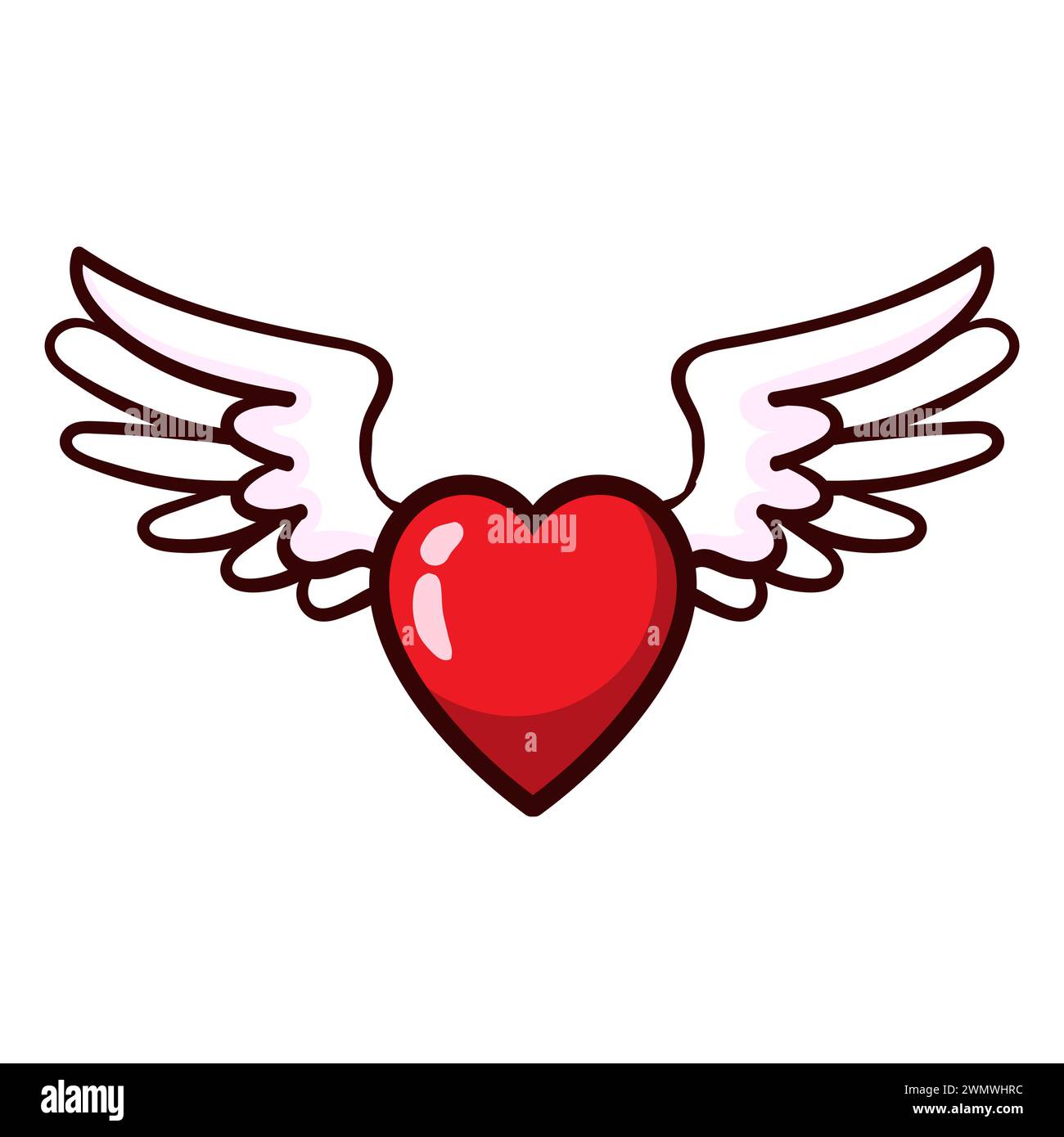 Colorful cartoon feather logo icon Cut Out Stock Images & Pictures - Alamy