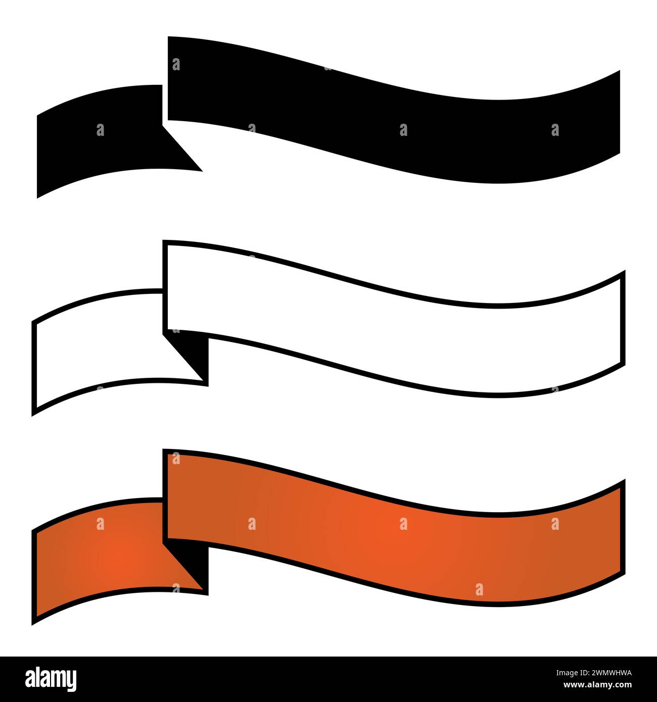 art illustration design concept of ribbon template Stock Vector Image ...