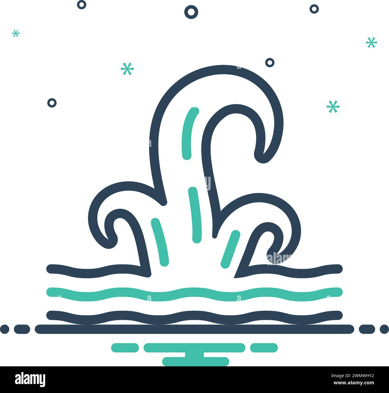Icon for waves,ripple Stock Vector Image & Art - Alamy