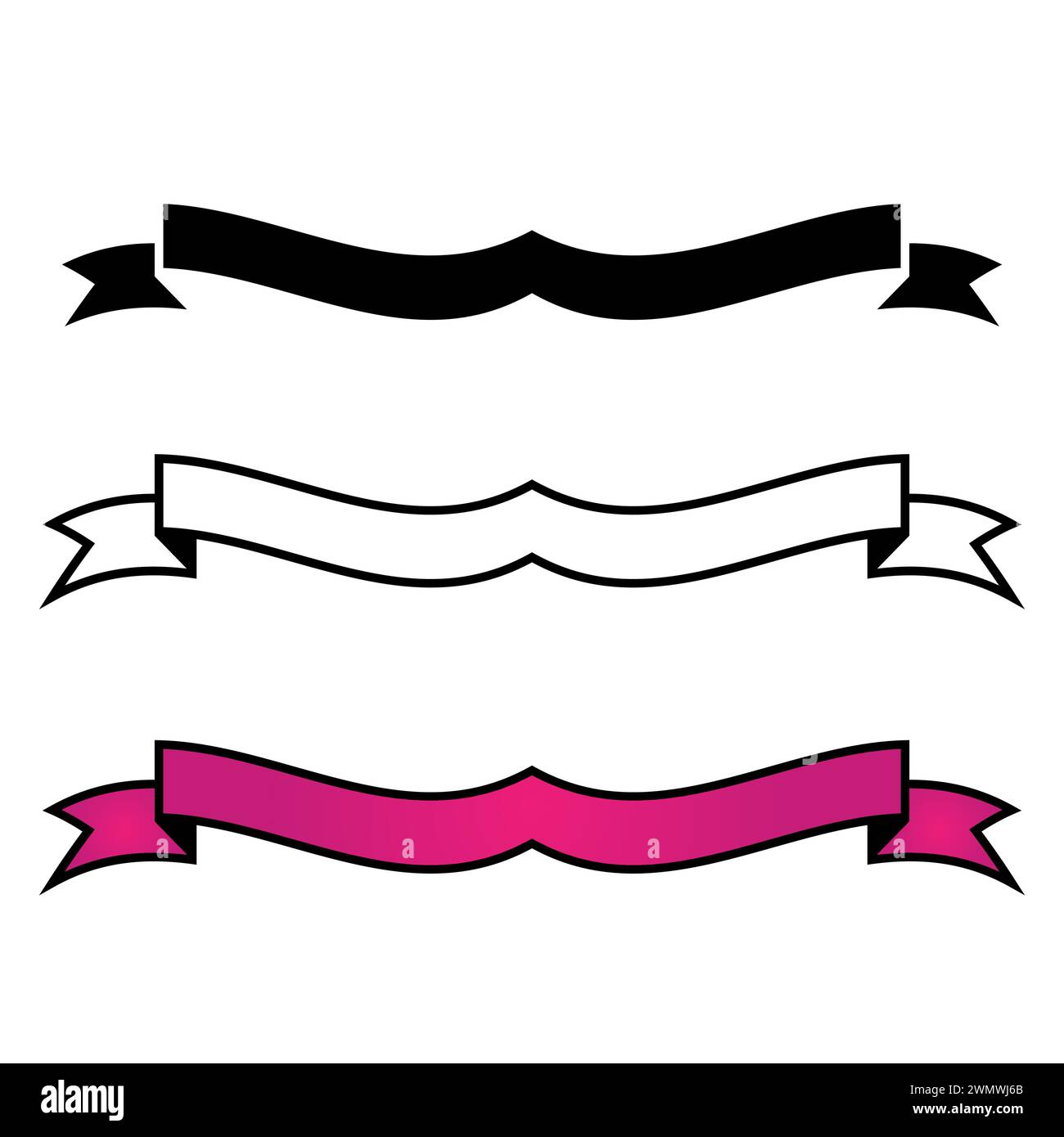 Ribbon template hi-res stock photography and images - Alamy