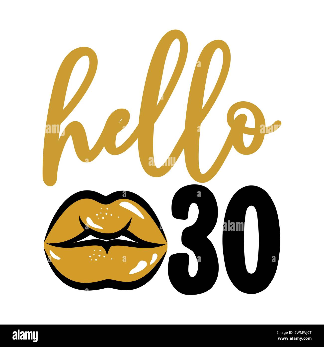 Hello 30 - Birthday topper for birthday party. Birthday Girl. Good for ...